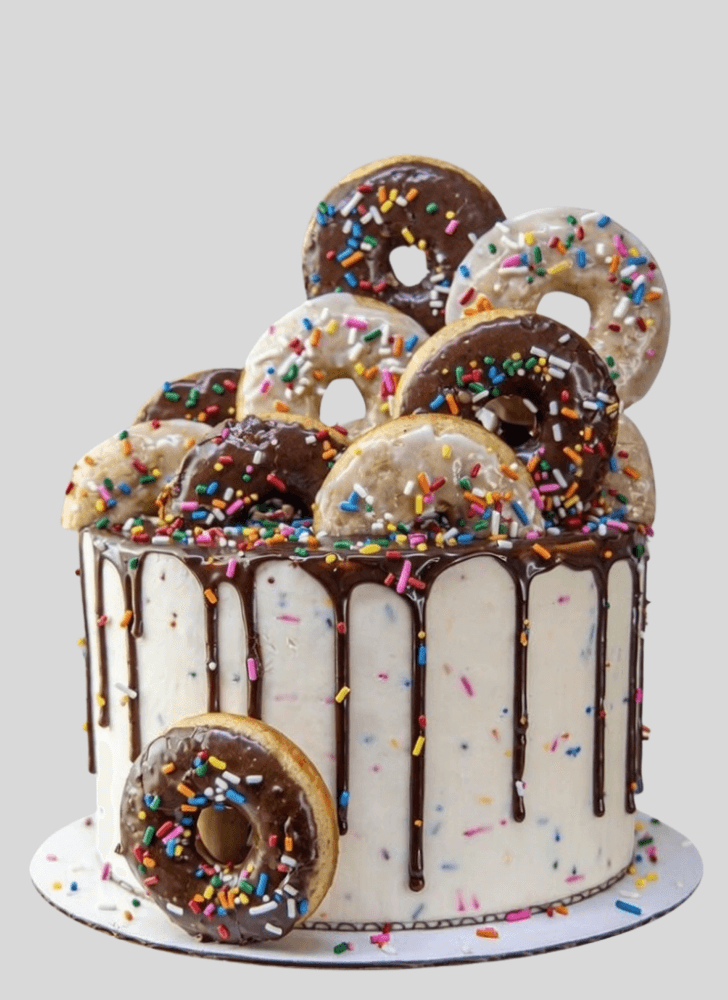 Donut Birthday Cake Ideas Images (Pictures)