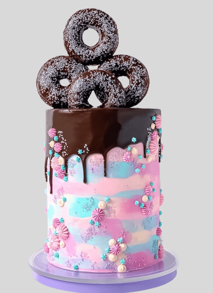 Donut Birthday Cake Ideas Images (Pictures)