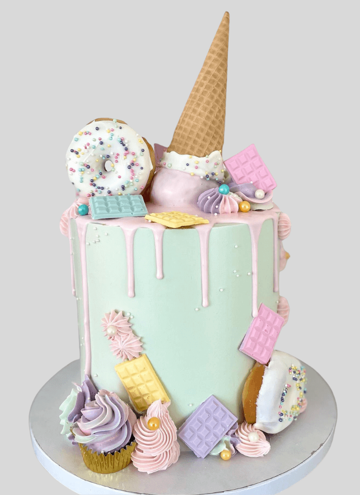 Donut Birthday Cake Ideas Images (Pictures)