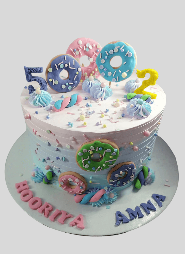 Donut Birthday Cake Ideas Images (Pictures)